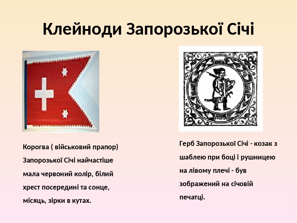 Презентація: "Запорізька Січ. Козаки"