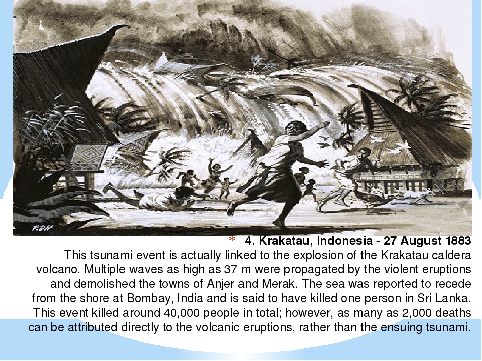 Презентація англійською мовою на тему "Tsunami" для 10-го класу