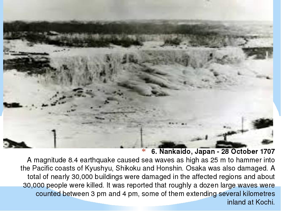 Презентація англійською мовою на тему "Tsunami" для 10-го класу