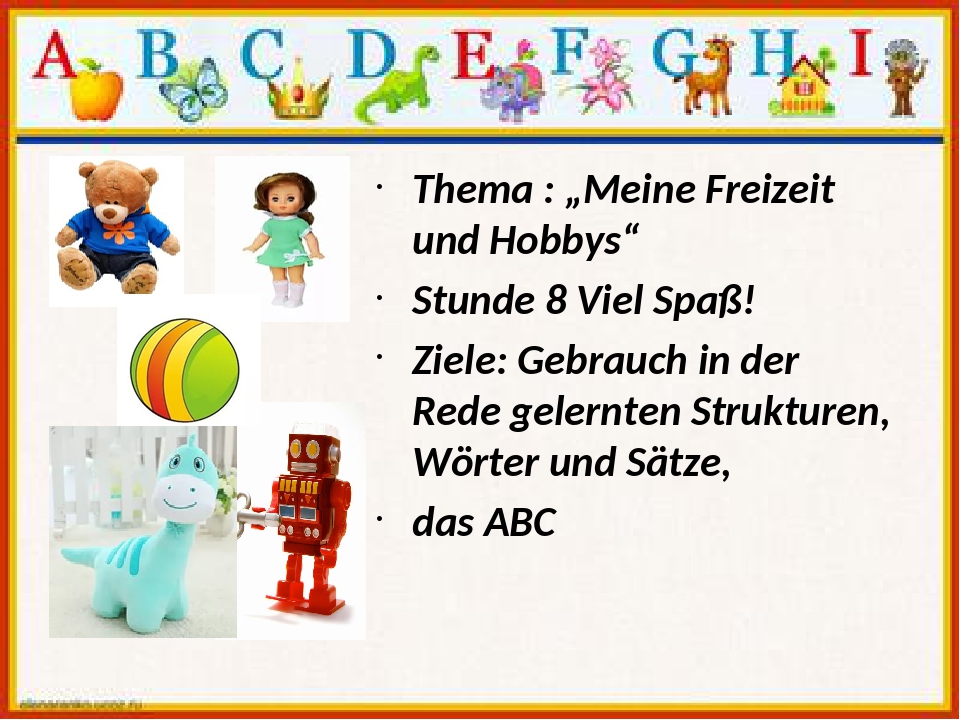 Презентація „Meine Freizeit und Hobbys“