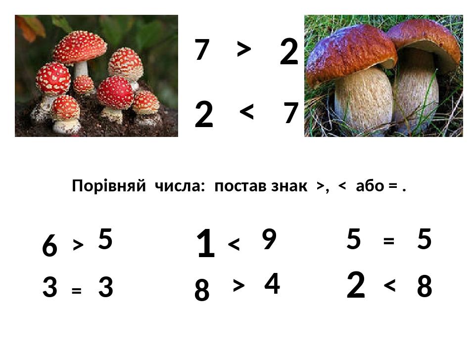 Презентація Рівності і нерівності 1 клас НУШ Презентація НУШ