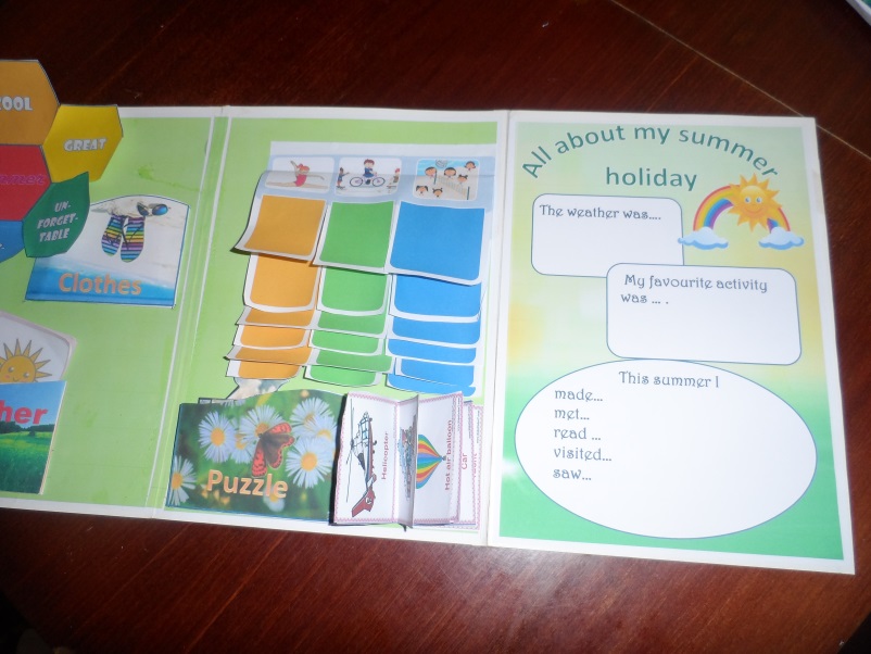 Лепбук "Літні канікули". Lapbook "Summer holiday" | Інтерактивні ...