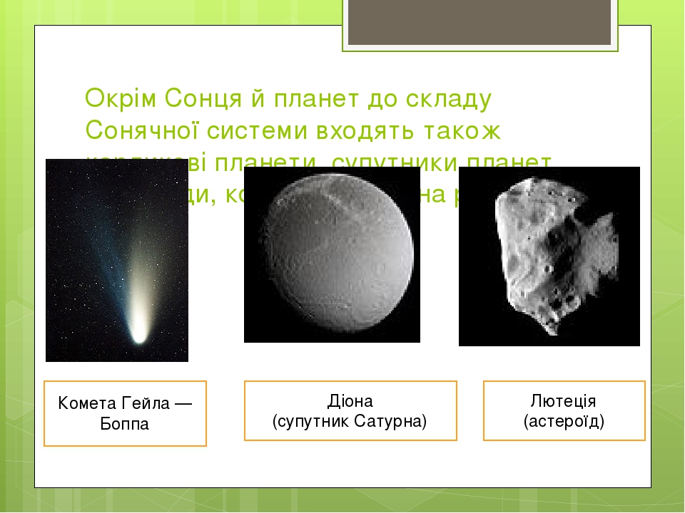 Презентація "Сонячна система і її склад"