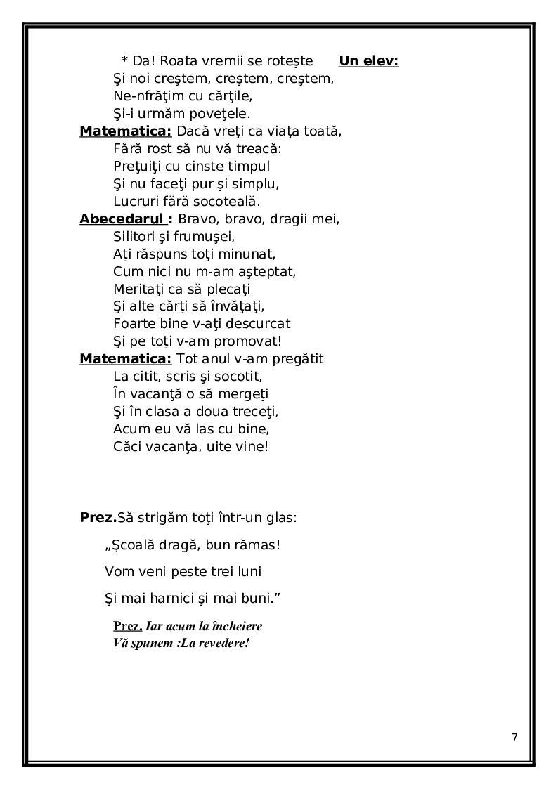 Scenariu didactic "ADIO, DRAG ABECEDAR !" | Конспект. Читання