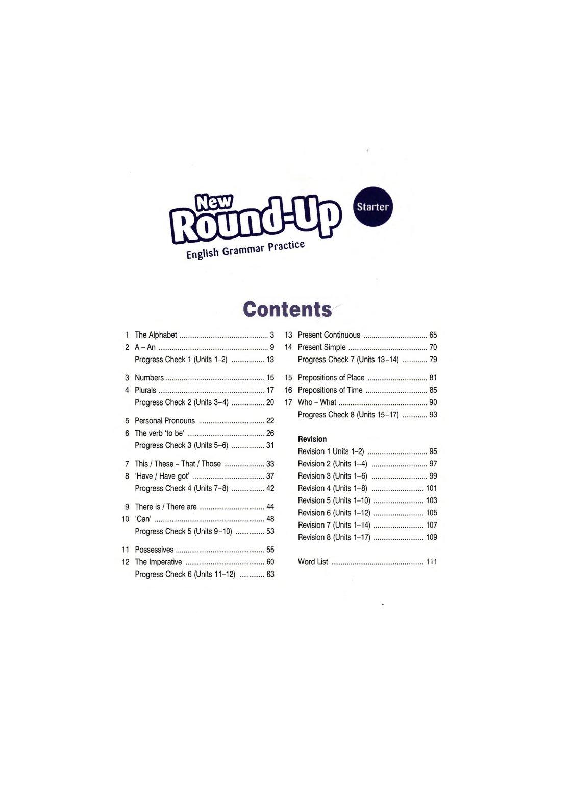 навчальний посібник Round up Starter | Інші методичні матеріали. Англійська мова