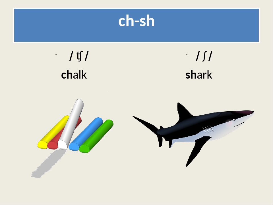 Презентація “Consonant digraphs: ch and sh”