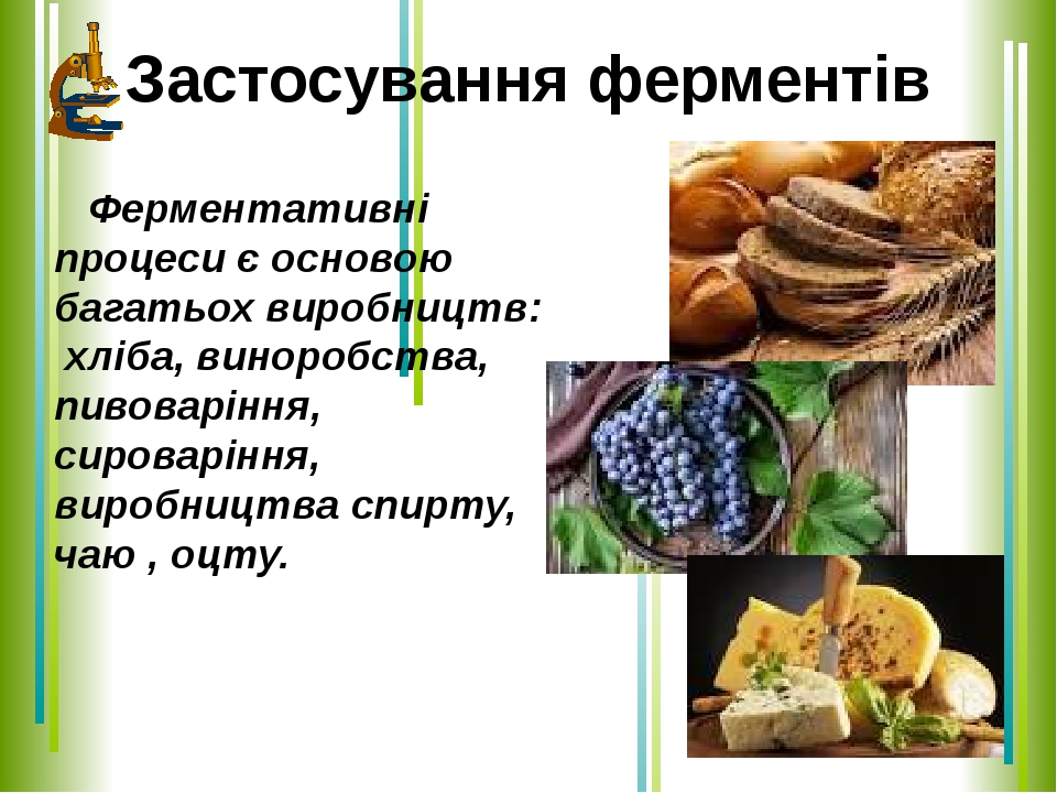 Презентація до уроку "Ферменти"