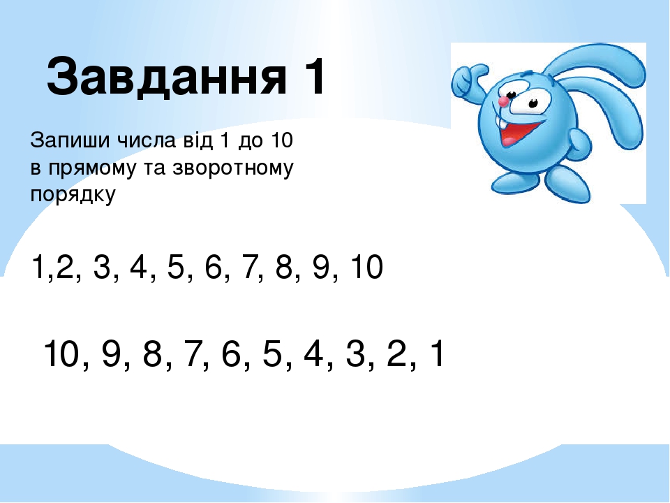 Презентація "Усна і письмова нумерація чисел від 11 до 20"