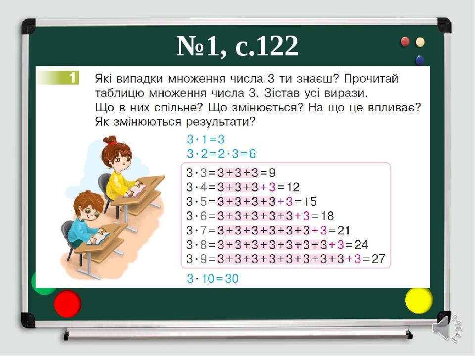 Відеоурок з математики для 2 класу НУШ Досліджуємо таблицю множення